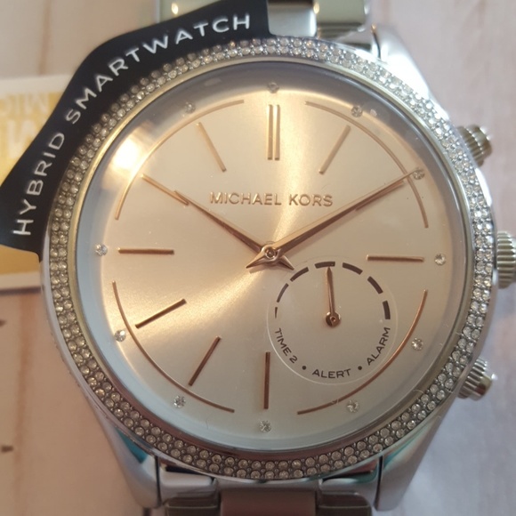 Michael Kors | Accessories | Michael Kors Access Silver Hybrid ...
